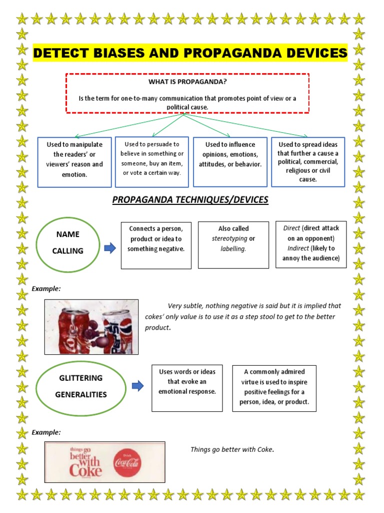Detect Biases and Propaganda Devices | PDF | Propaganda | Media Bias