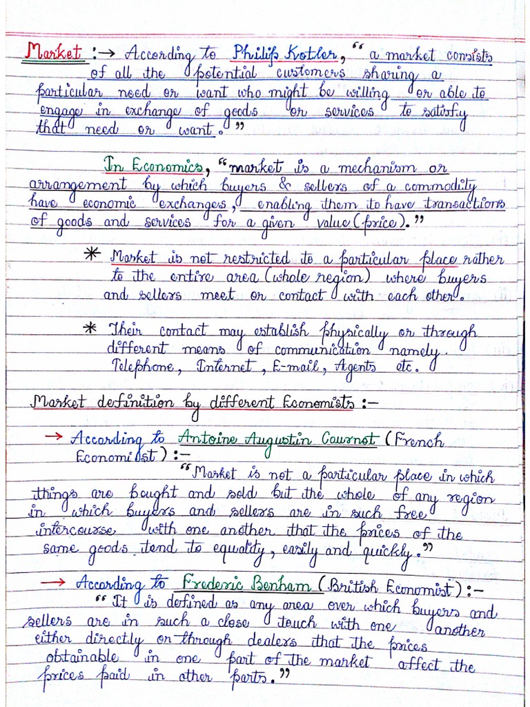 Forms of Market | PDF