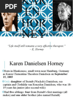 Karen Horney Personality Theory | PDF | Neurosis | Psychoanalysis