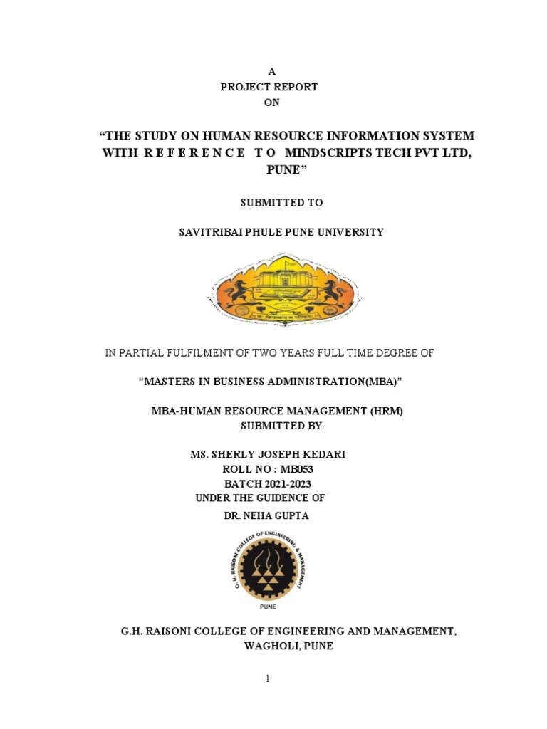 An Analysis of the Impact of Implementing a Human Resource Information ...