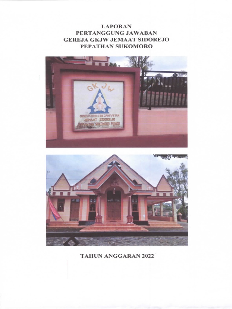 LPJ Gereja GKJW Jemaat Sidorejo Pepathan Sukomoro | PDF LPJ Gereja GKJW Jemaat Sidorejo Pepathan Sukomoro | PDF
