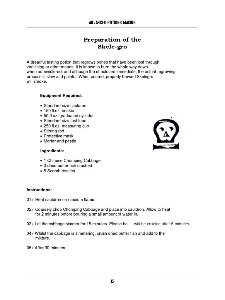 APM - Preparation of The Skele-Gro | PDF