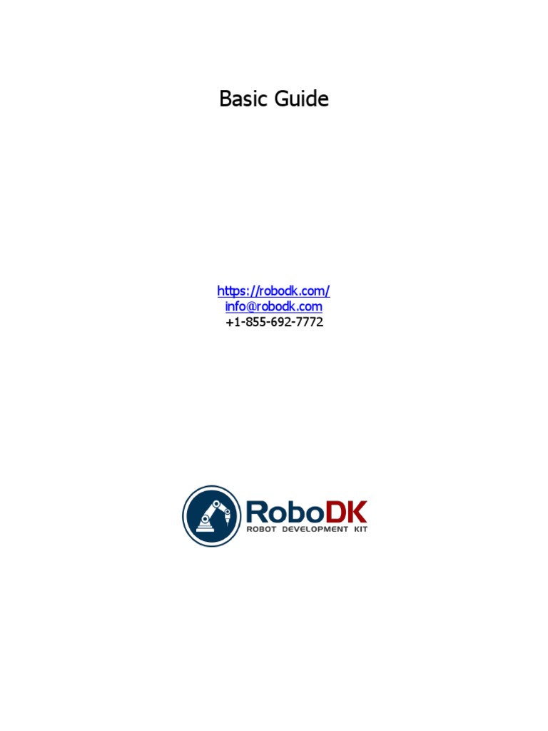 RoboDK Doc EN Basic Guide | Download Free PDF | 3 D Computer Graphics ...
