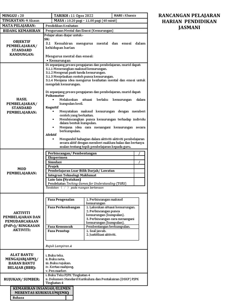 RPH 4 Akaun PK | PDF