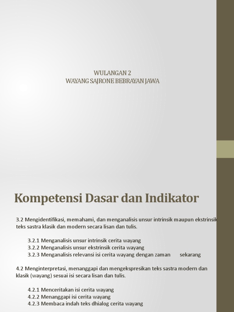 Presentation1 Wayang | PDF