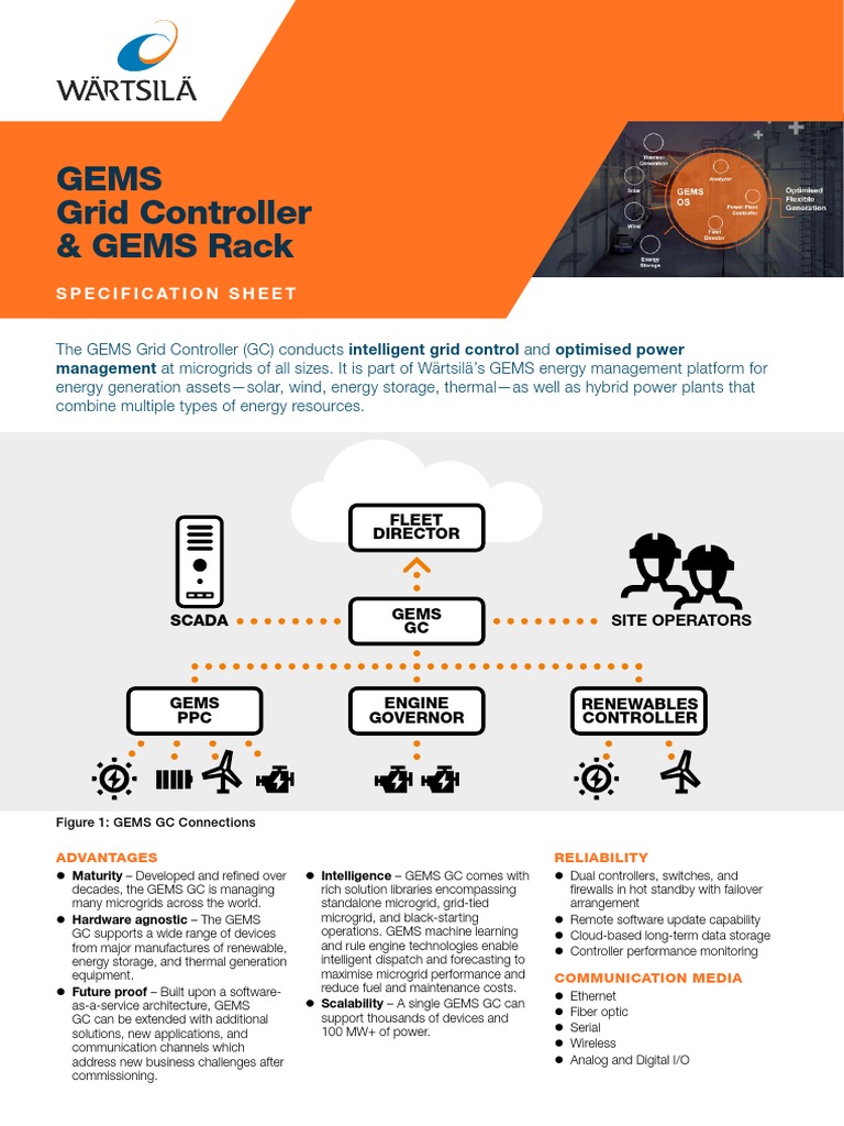 Gems Grid Controller Gems Rack Pdf Distributed Generation Scada