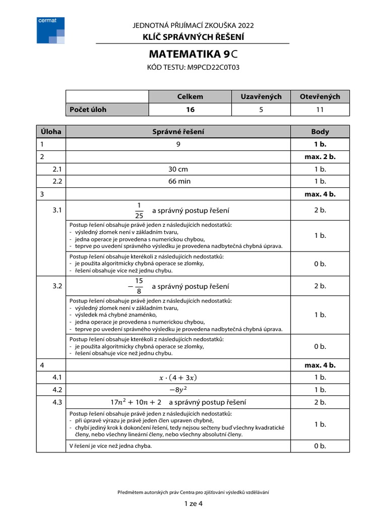 Cermat M9C 2022 Klic | PDF