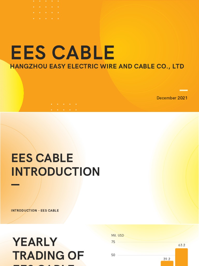 Final-EESCABLE INTRODUCTION | PDF | Wire | Equipment