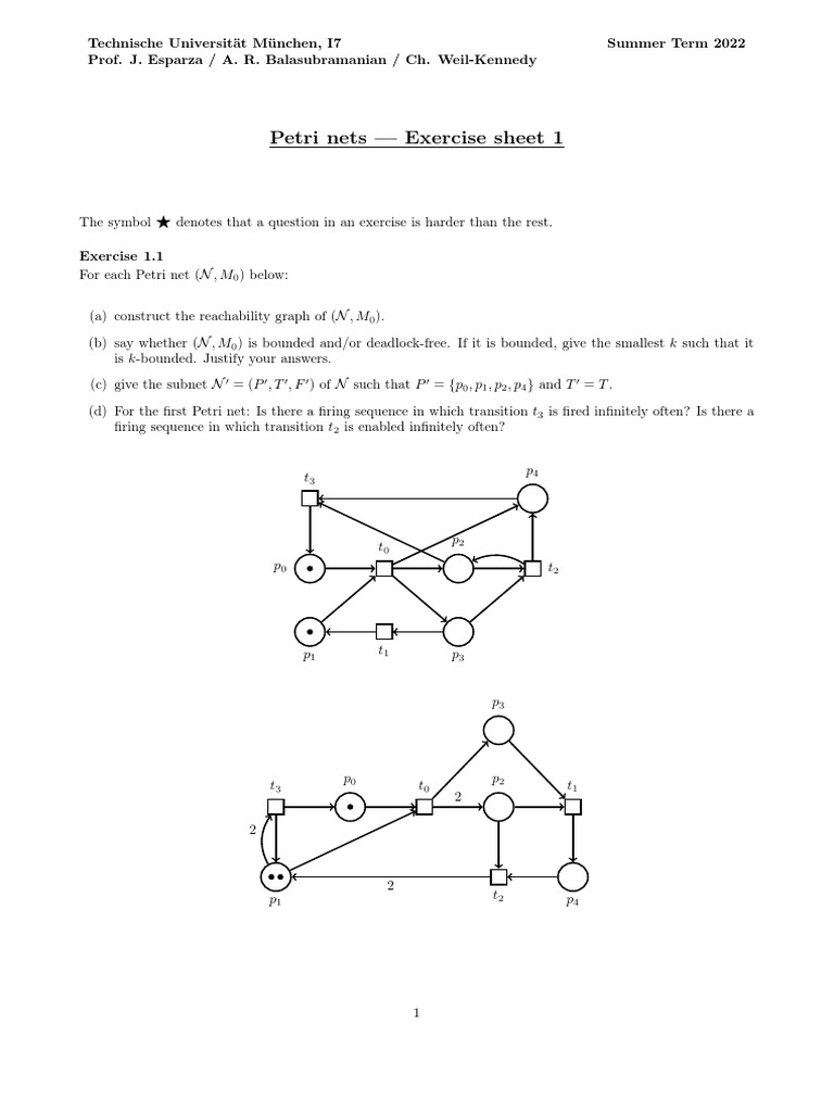 Petri Nets Until 4 | PDF | Applied Mathematics | Mathematical Concepts