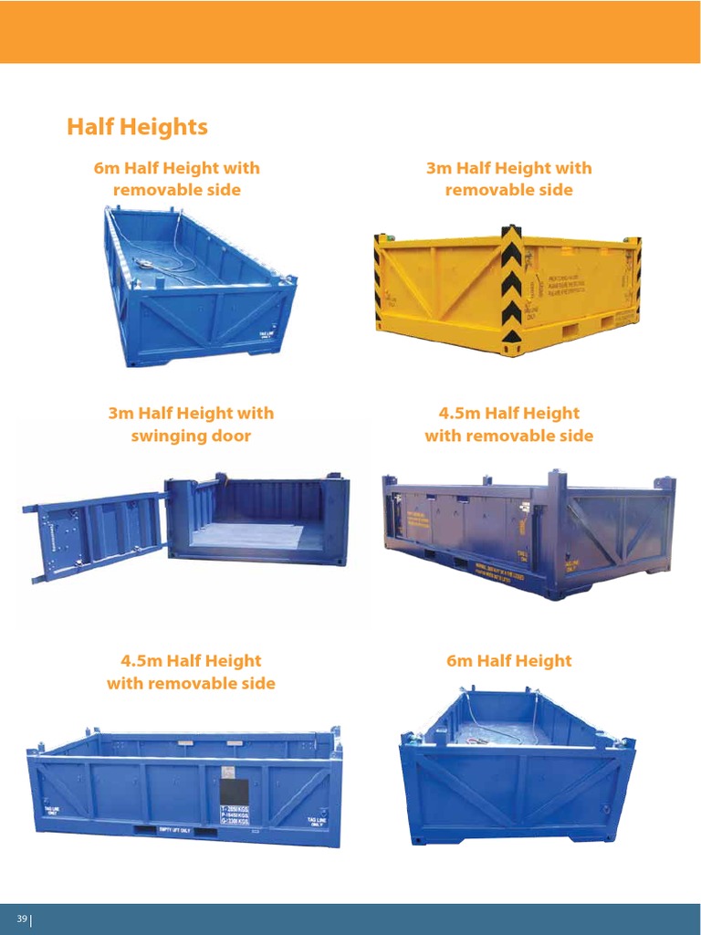 Half Height Containers | PDF | Home & Garden