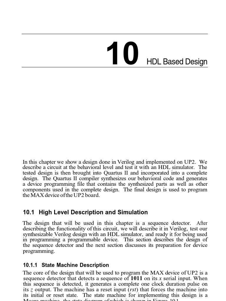 HDL Based Design | PDF | Hardware Description Language | Logic Synthesis