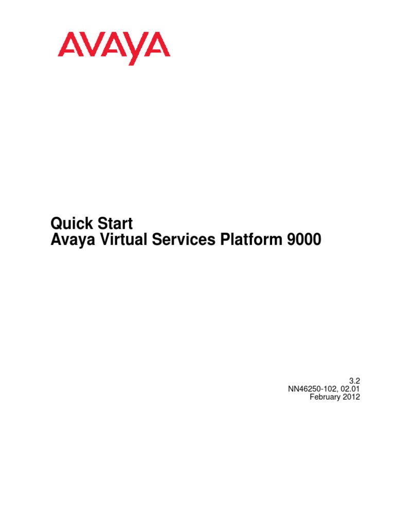 Avaya VSP9012 - NN46250-102 - 02.01 - Quick - Start | PDF | File Transfer Protocol | Hypertext ...