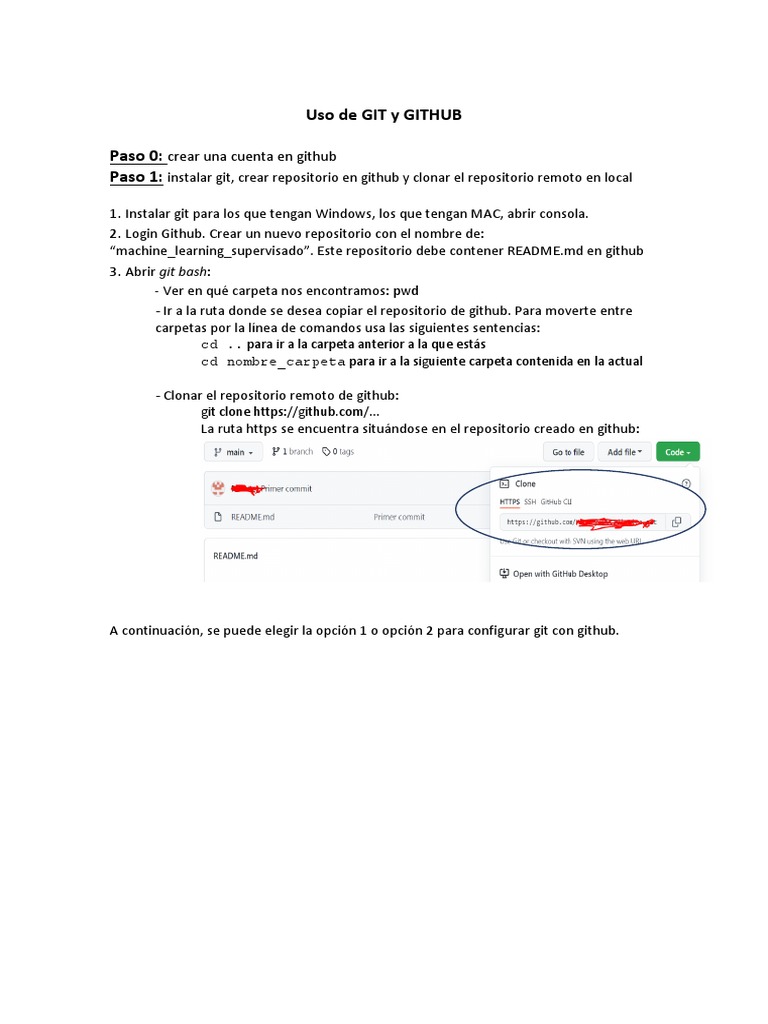 Uso de GIT y GITHUB | PDF | Archivo de computadora | Ciencias de la ...