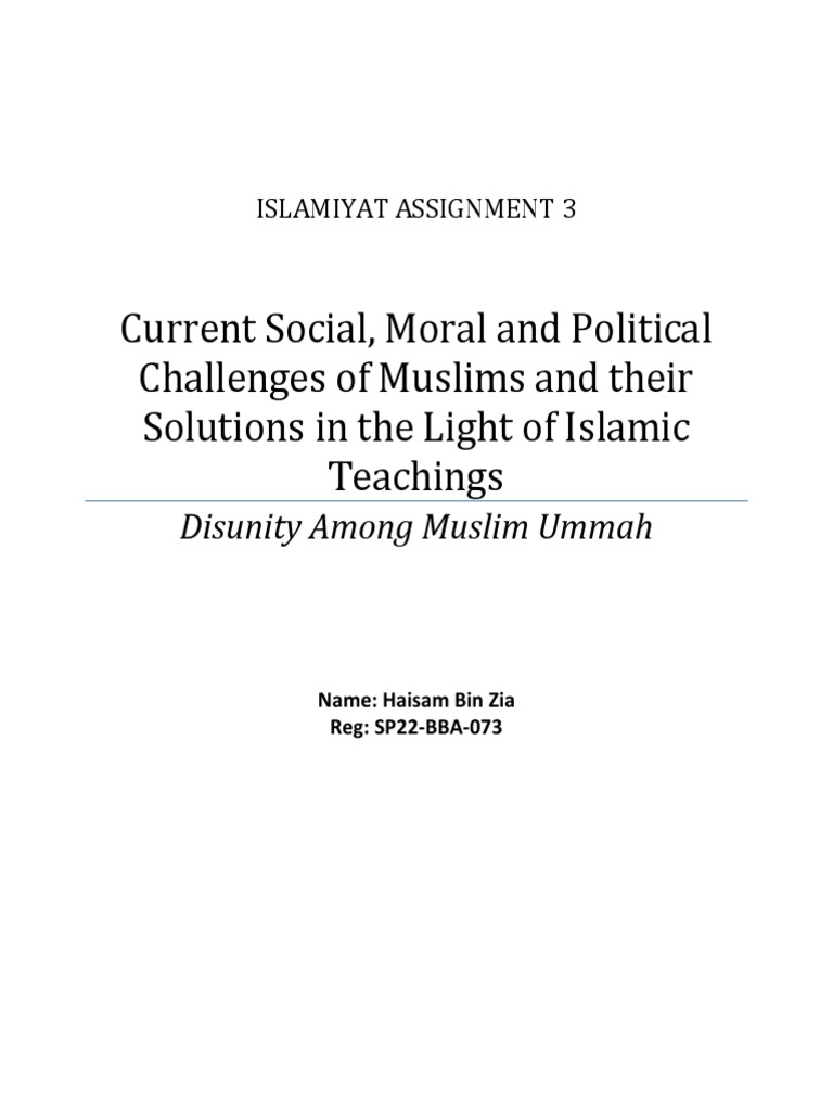 Disunity Among Muslim Ummah | PDF | Ummah | Muhammad