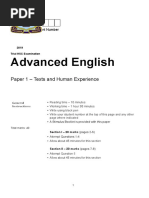 2024 HSC English Adv Paper 1 | PDF