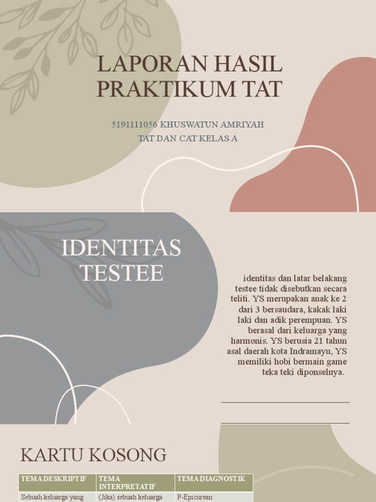 Ria - Laporan Hasil Praktikum Tat | PDF | Kesehatan Holistik