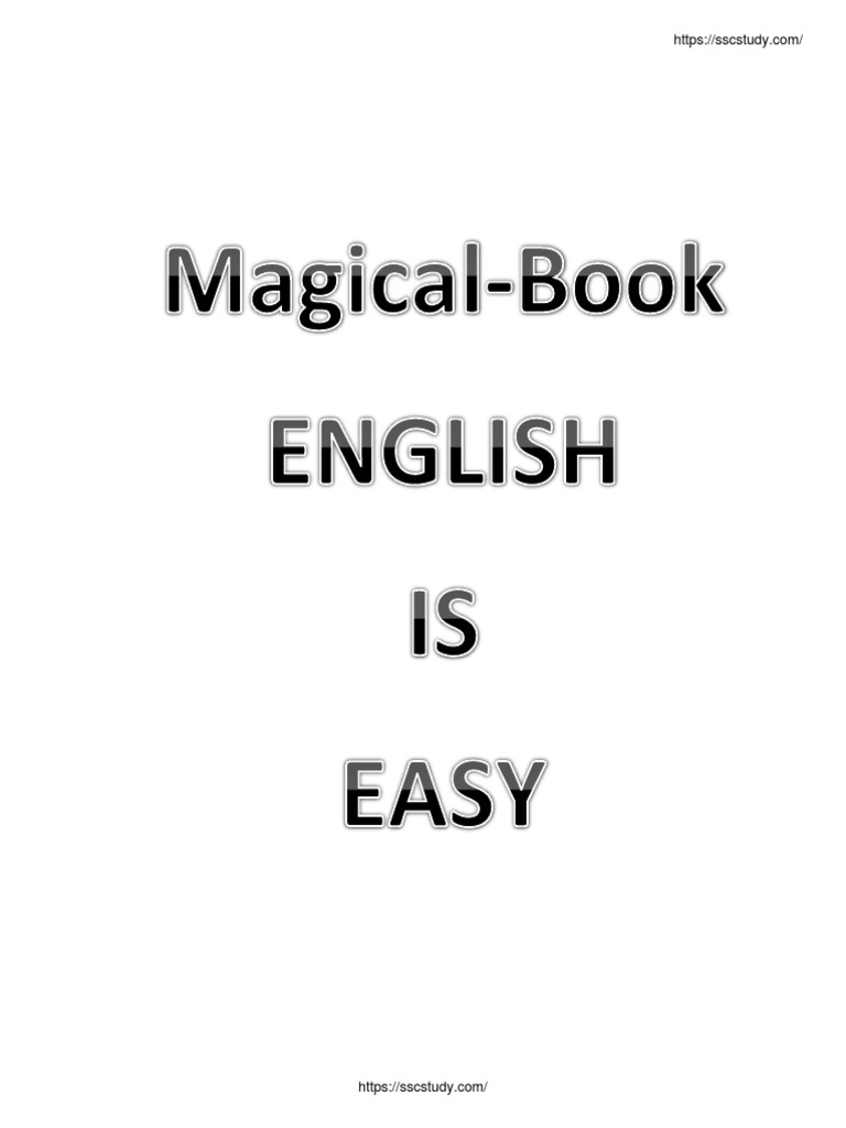 English Is Easy (Sscstudy - Com) | PDF