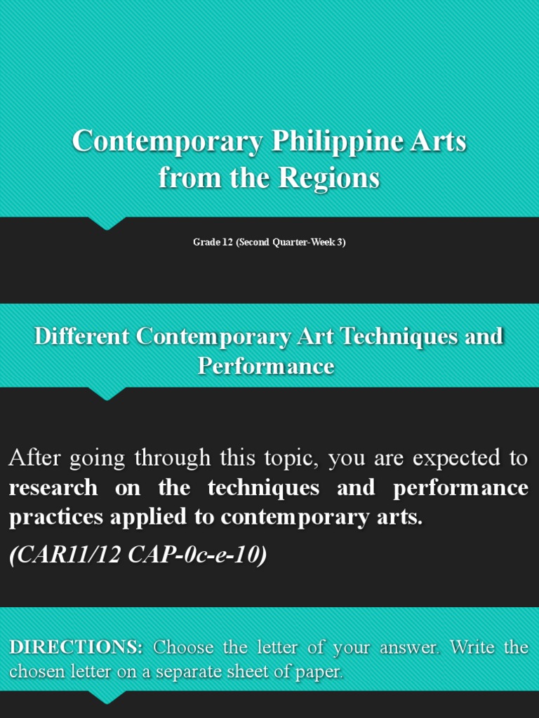 CPAR Quarter 2 Week 2 | PDF | Essays