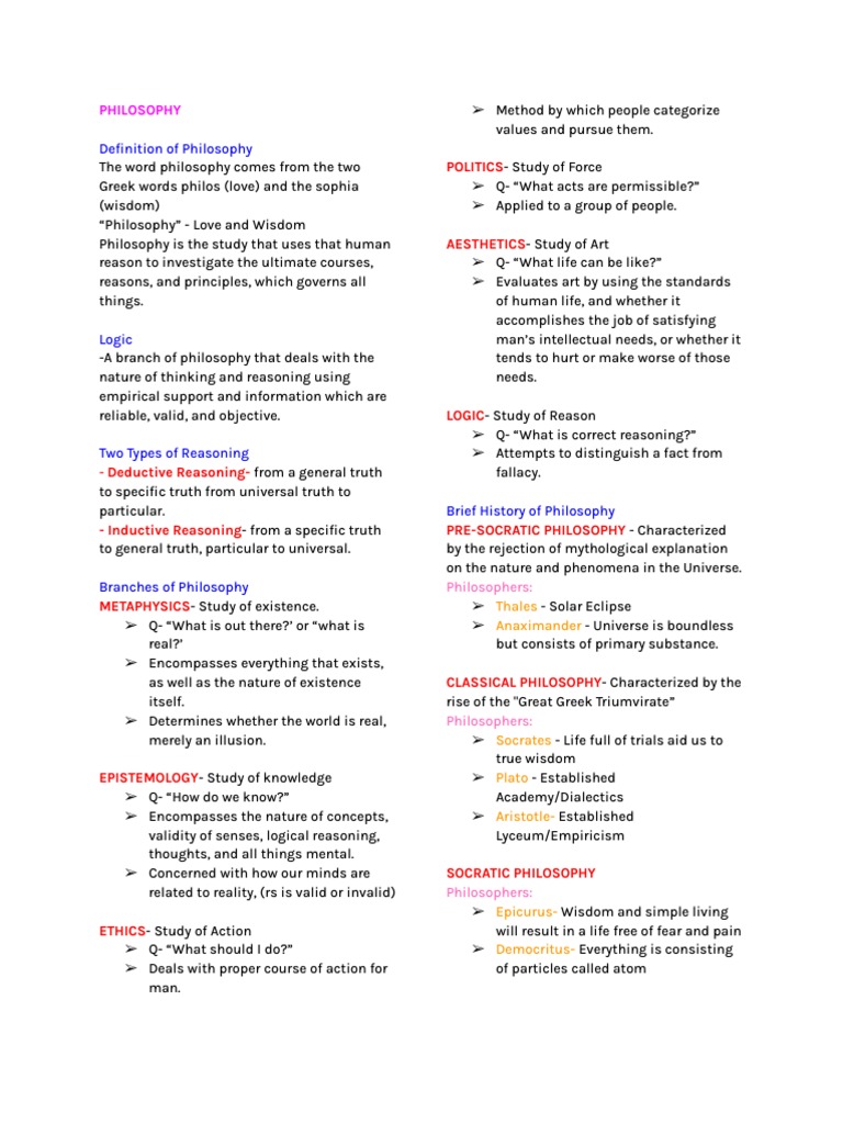 Understanding Philosophy: Key Concepts | PDF | Reason | Western Philosophy