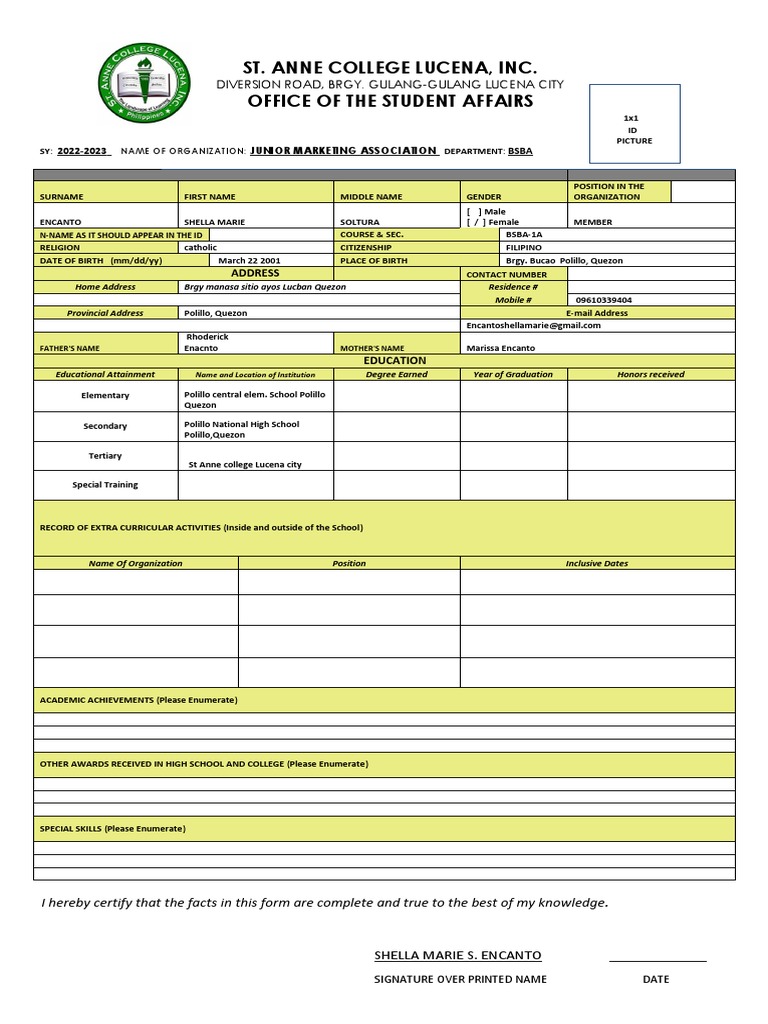 Members Officers Infosheet | PDF