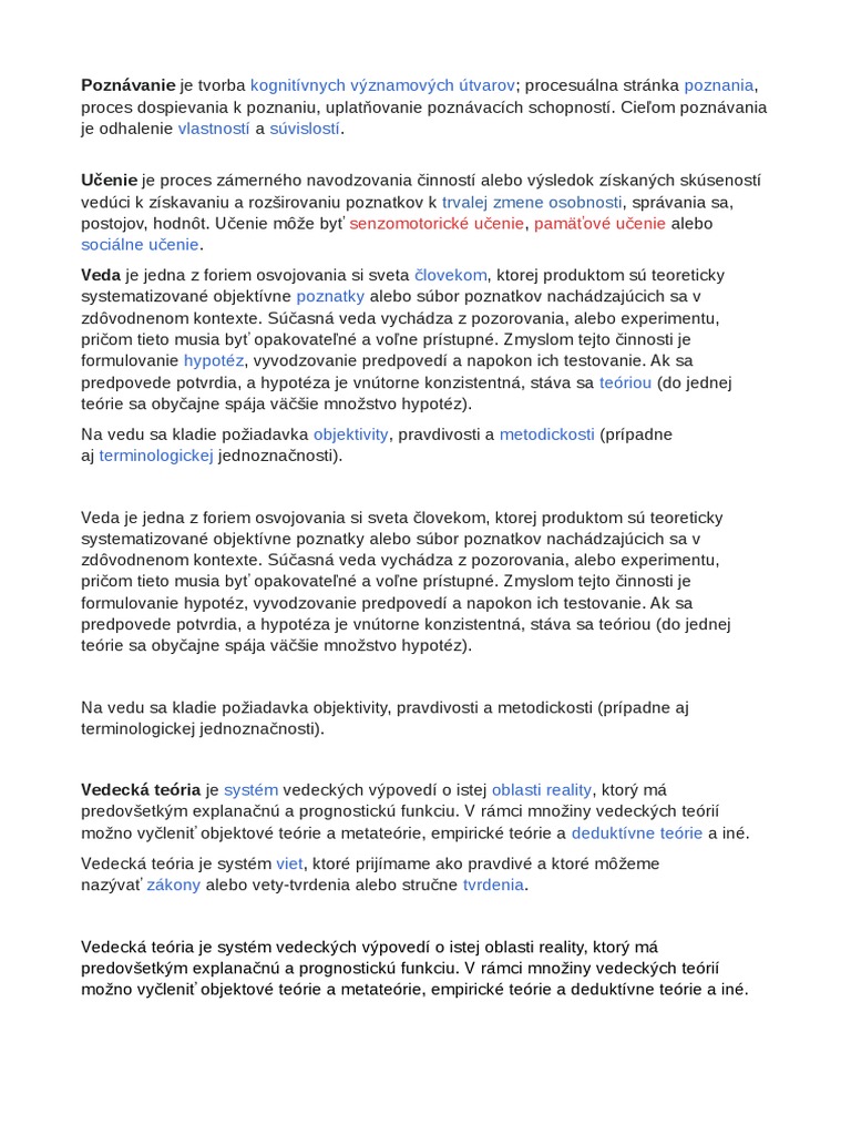 Pojmy Z Metodologie Vyskumu | PDF