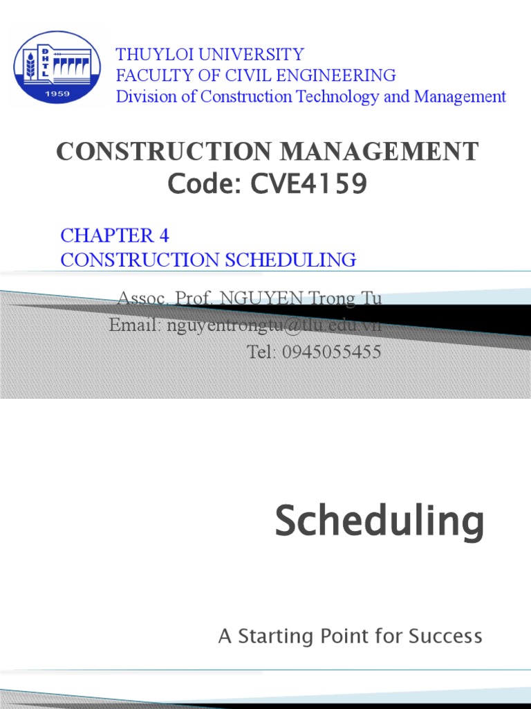 Construction Scheduling Techniques | PDF | Building Engineering ...