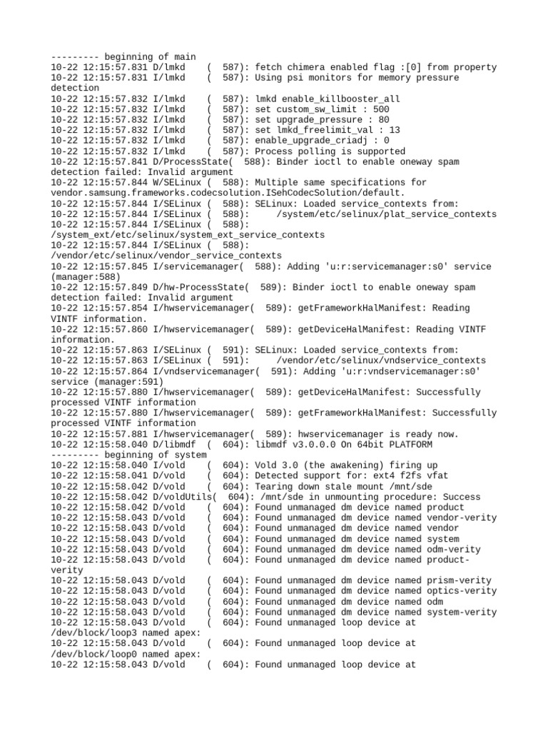 Logcat Prev CSC Log | Download Free PDF | Data | Operating System Technology