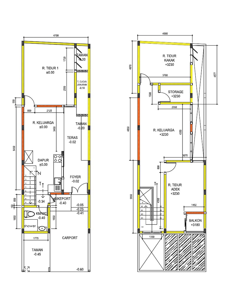 Denah Finishing Dinding Fixed | PDF