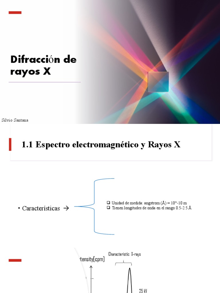Difracción de Rayos X | PDF | Cristalografía de rayos X | Rayo X
