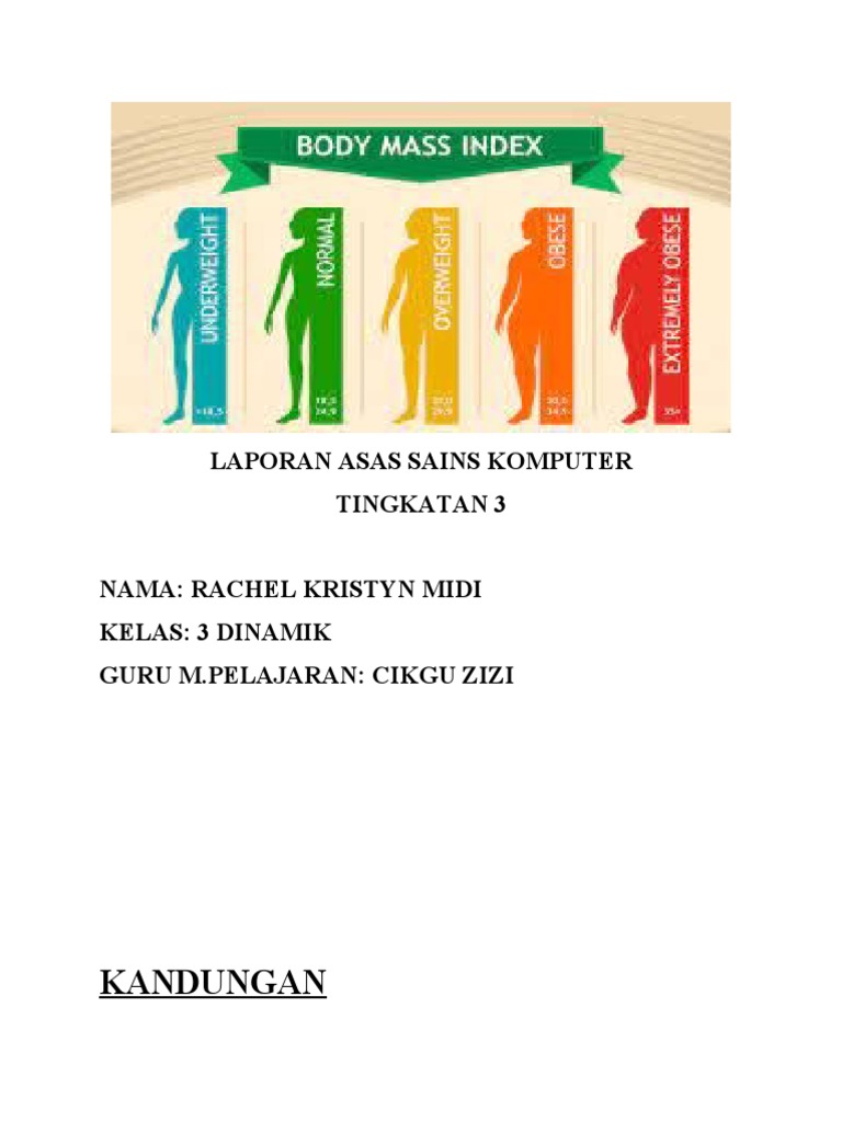 Laporan Projek Bmi Tingkatan 3 Pdf