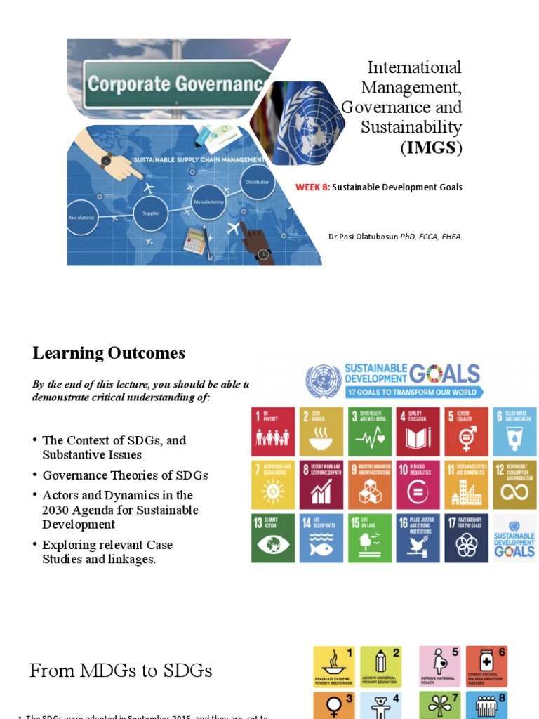 WEEK8 - SDGs Theories and Cases | PDF | Efficient Energy Use ...