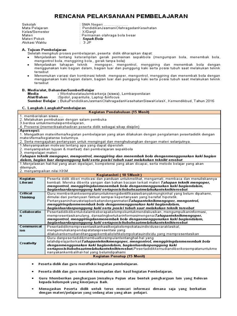 Rencana Pelaksanaan | PDF | Karier & Perkembangan | Sains & Matematika