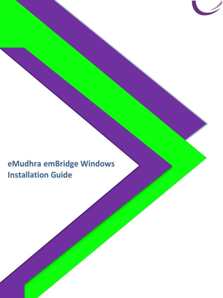 EmBridge Installation Guide (Win) | PDF | Installation (Computer Programs) | Microsoft Windows