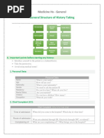 HISTORY TAKING Questions | PDF | Sexual Intercourse | Stroke