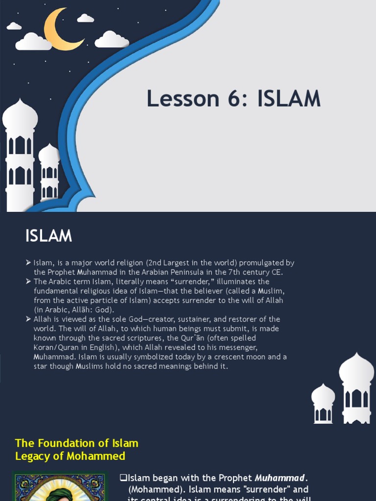 IWRBS Lesson 6 Islam | PDF | Muhammad | Prophets And Messengers In Islam