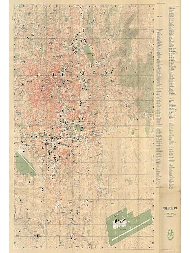 Addis Abeba Map 1969 | PDF