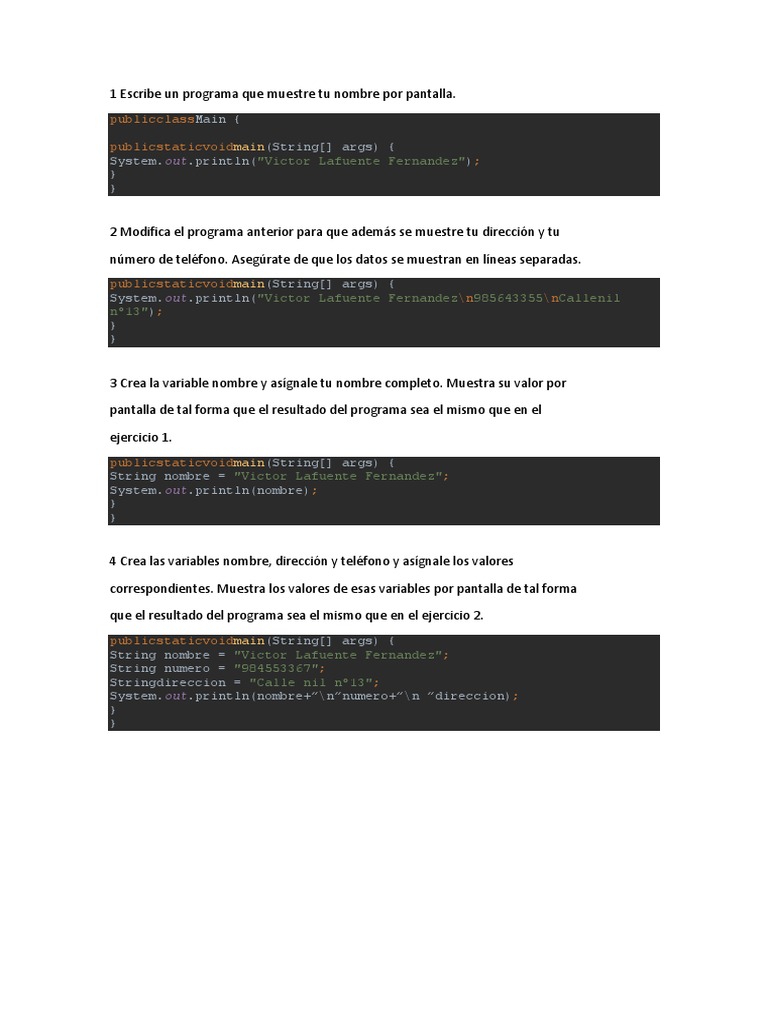 Actividad 2-1 Programación | PDF | Java (lenguaje de programación) | Programación de computadoras