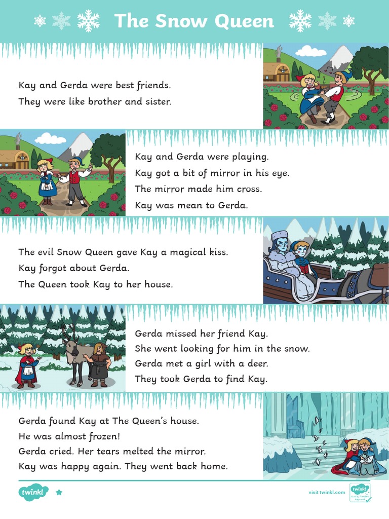 Gerda's Quest to Save Kay from Snow Queen | PDF | The Snow Queen