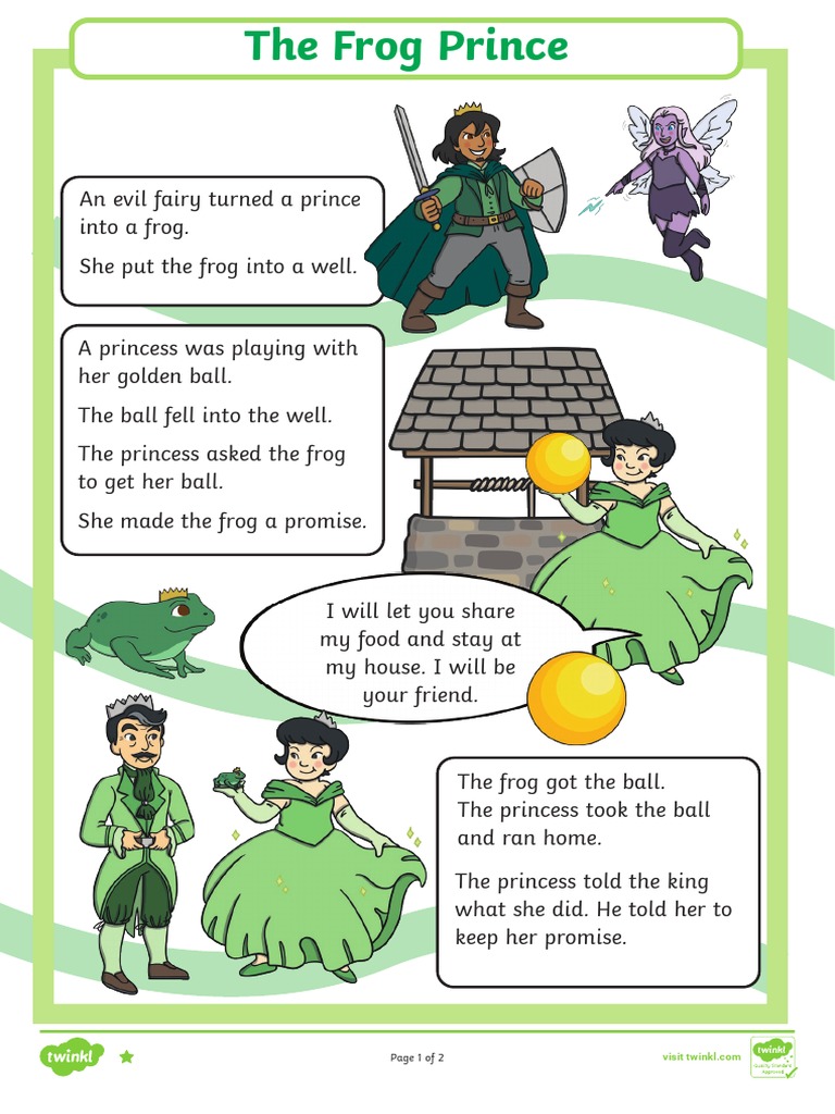The Frog Prince Differentiated Reading Comprehension Activity | PDF
