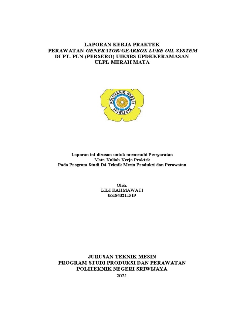 Contoh Laporan KP | PDF