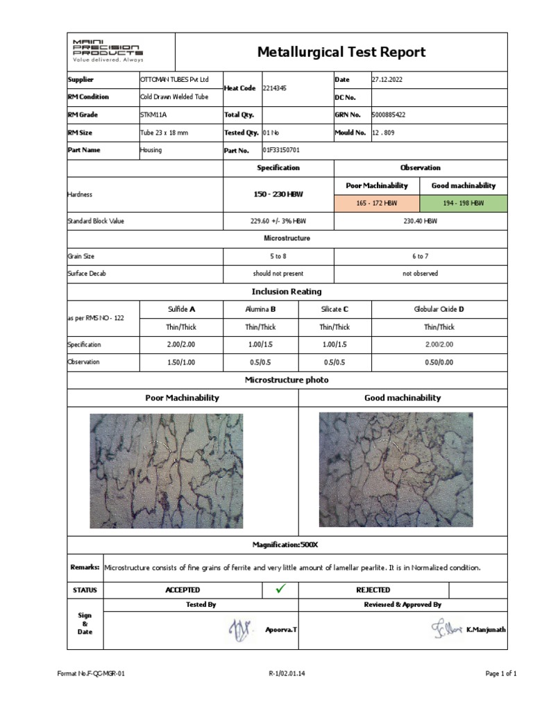 STKM11A Tube Machinability | PDF | Secondary Sector Of The Economy | Materials Science