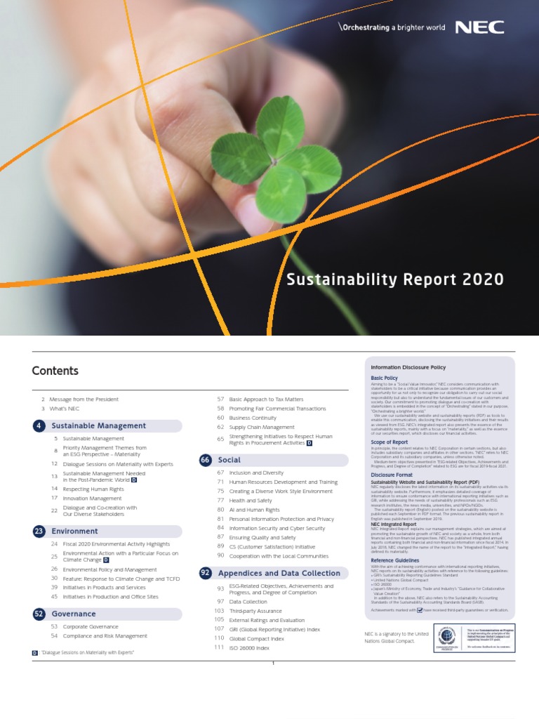 2020 Report | PDF | Sustainability | Business