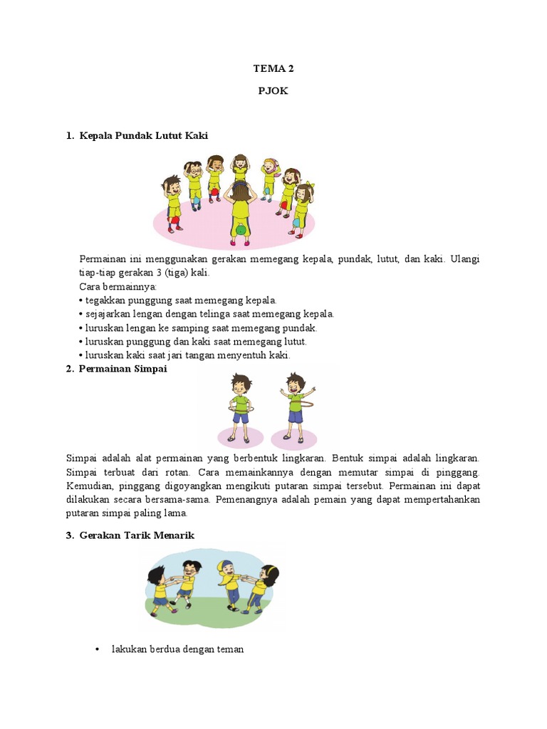 Pjok Tema 2 | PDF | Griya & Taman | Pengembangan Diri