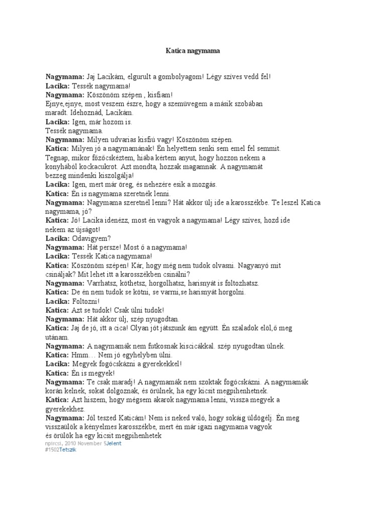 Katica Nagymama | PDF