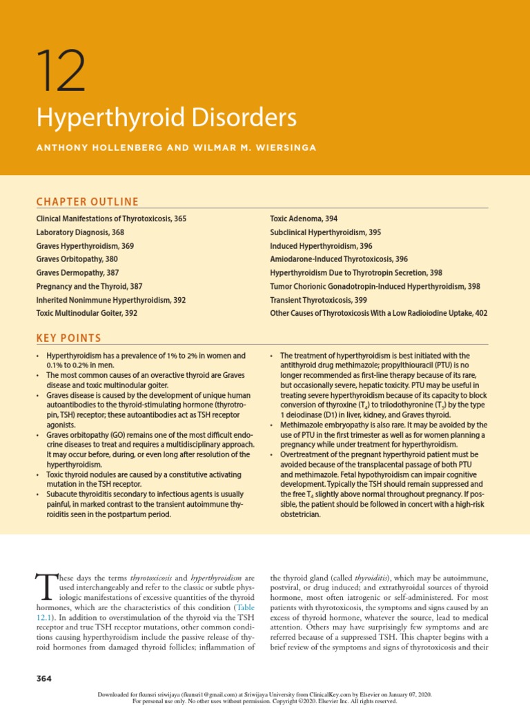 Hyperthyroid Disorders | PDF | Hyperthyroidism | Thyroid Stimulating Hormone
