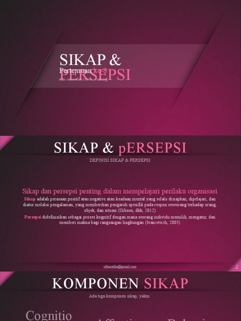 MATERI Sikap Dan Persepsi | PDF