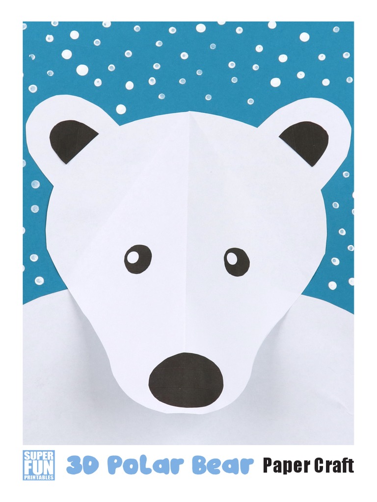3D Polar Bear Craft A4 | PDF