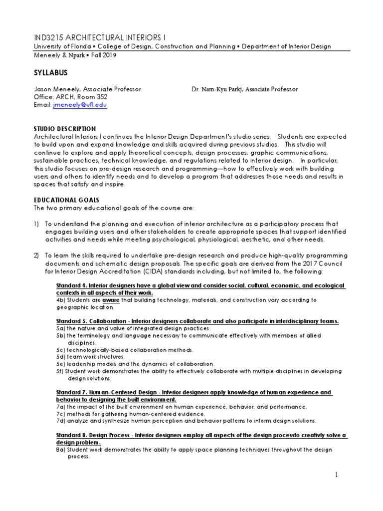 IND 3215 Fall 2019 - JM NKP | PDF | Design | Cognitive Science