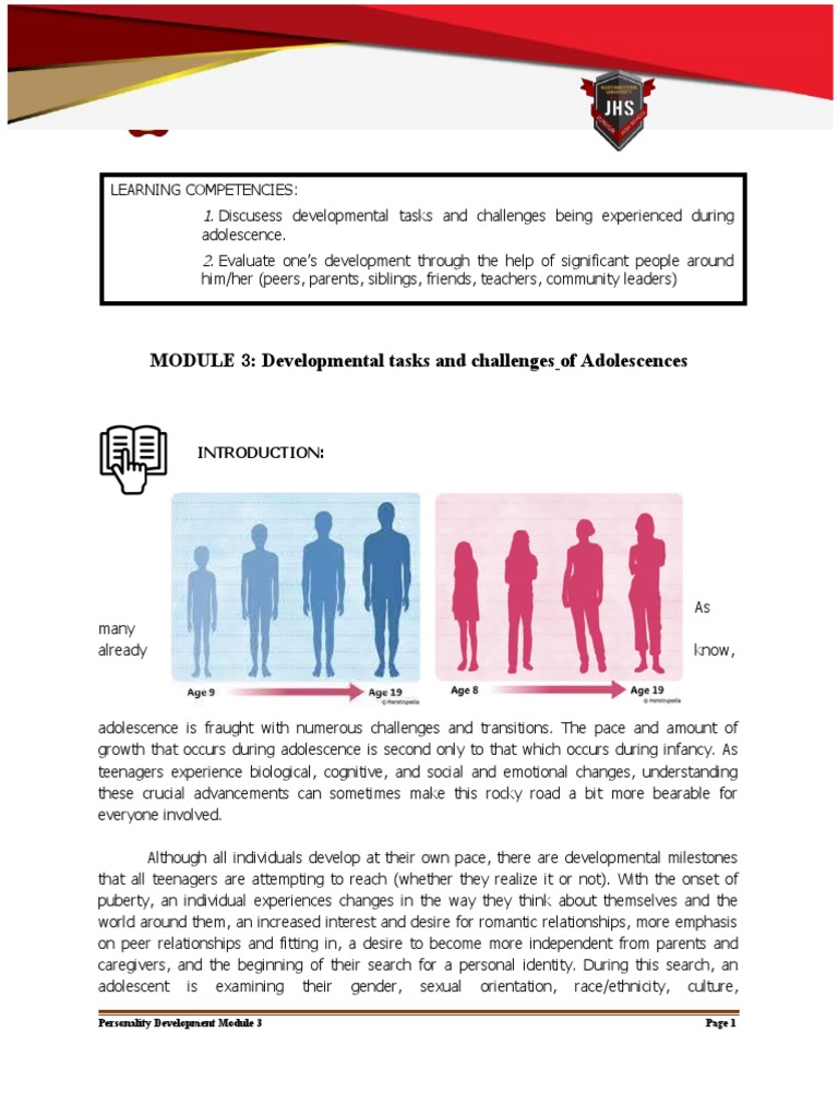 PD Module 3 | PDF | Adolescence | Child Development