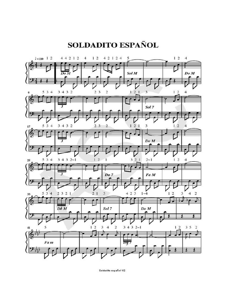Soldadito Español | PDF
